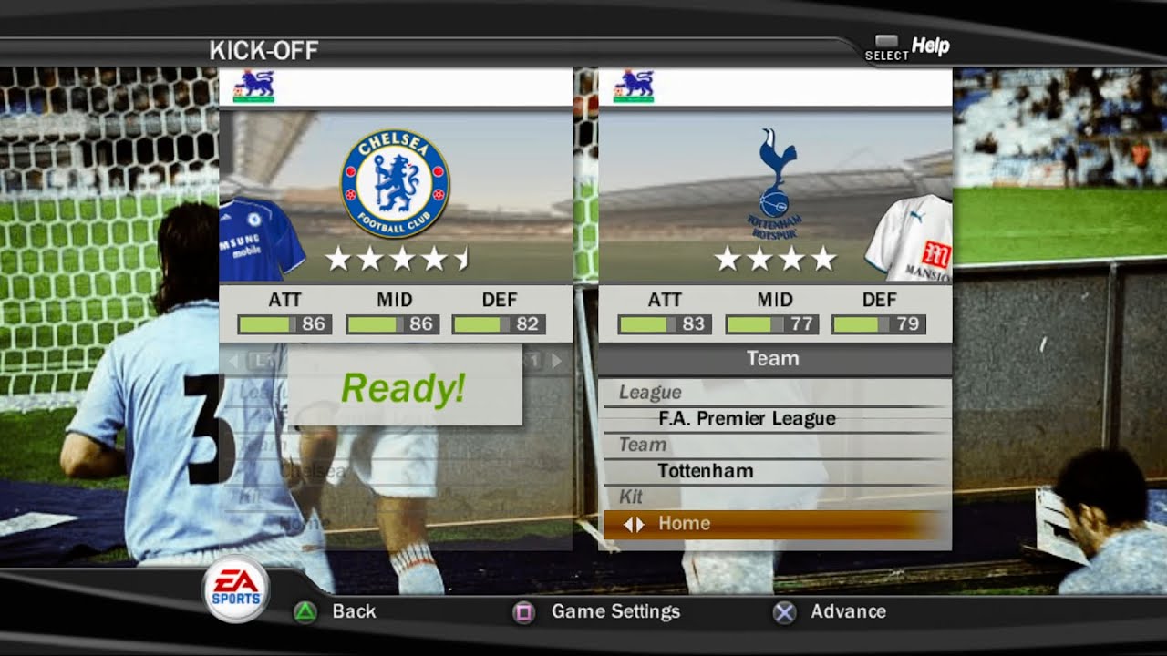FIFA 07 (PS2) Gameplay - Chelsea vs Spurs - YouTube