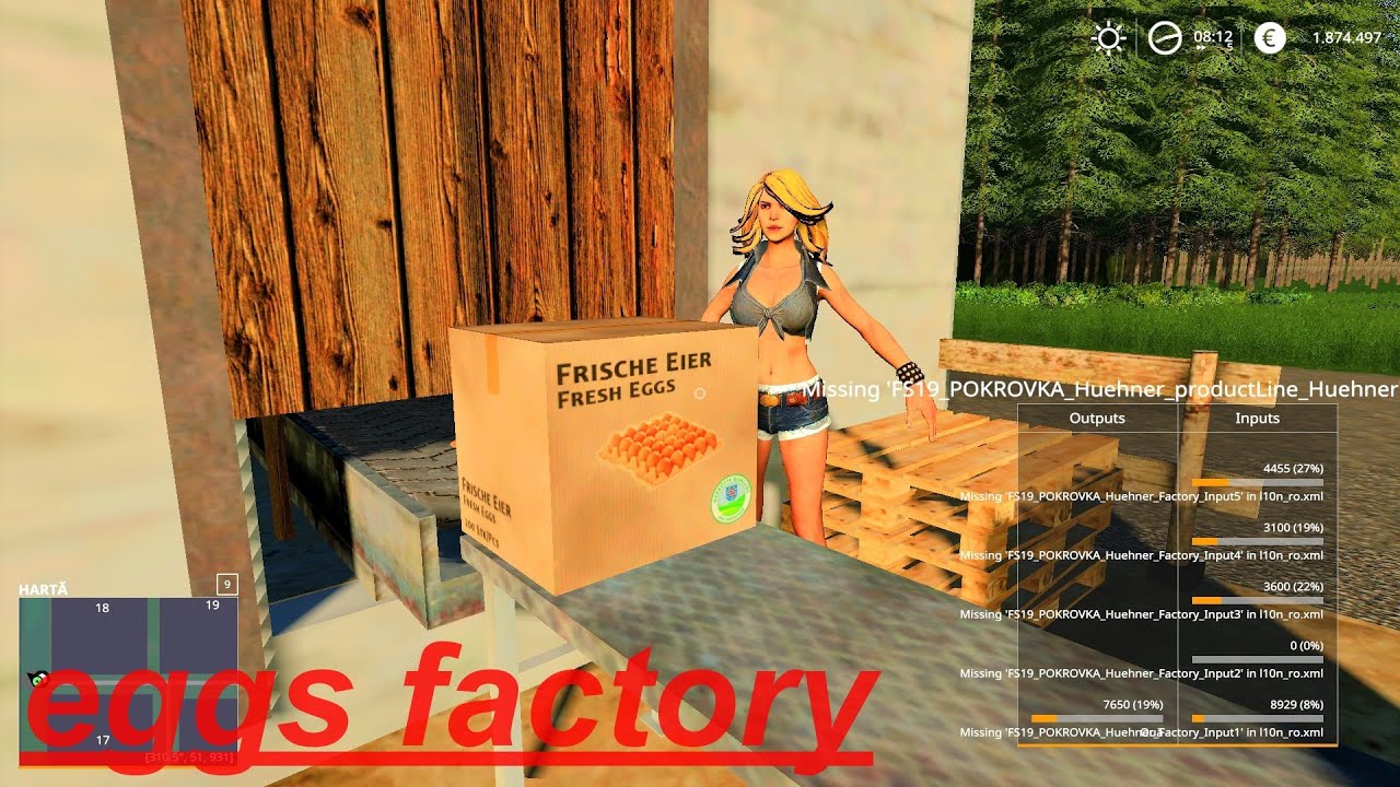 EGGS FACTORY FS19 NEW MAP POKROVKA MAP V1.0.3.5 produce eggs - YouTube