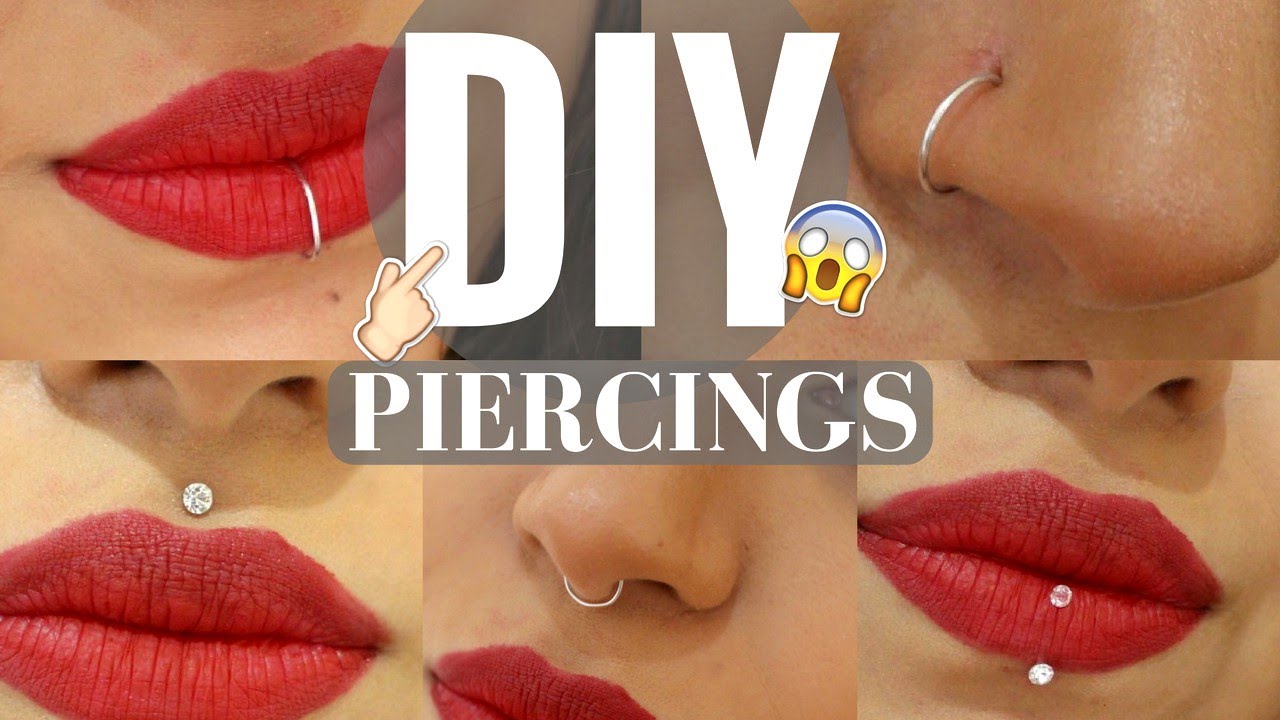 DIY: Como fazer piercings falsos #1 - YouTube