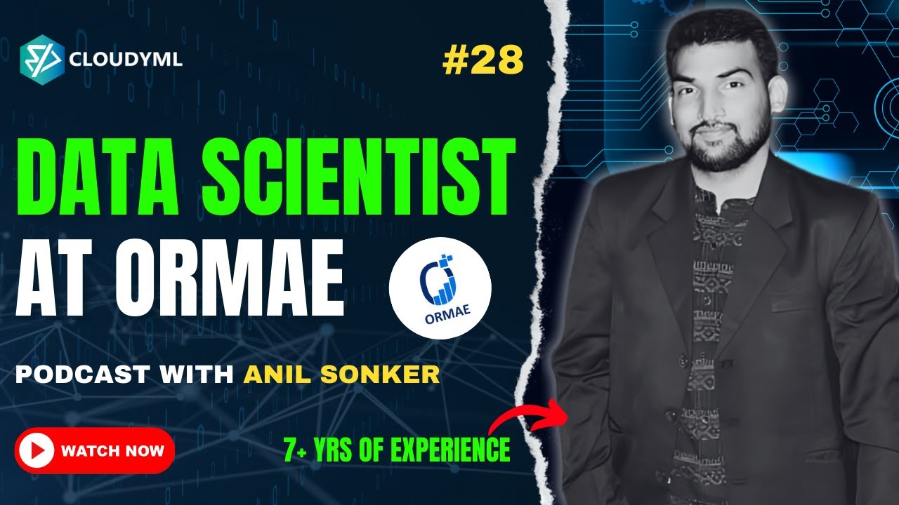 MSC To Data Scientist At ORMAE | Career Ki Baat With Cloudyml | Ep-28 - YouTube