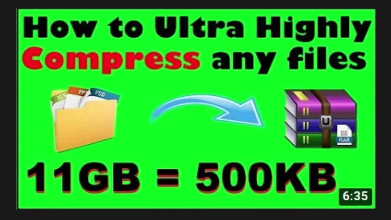 How To Compress Large File To Small Size 10 GB To 10 KB YouTube