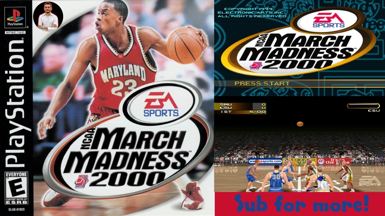 NCAA March Madness 2000 – PlayStation (PS1) Gameplay | Classic College ...