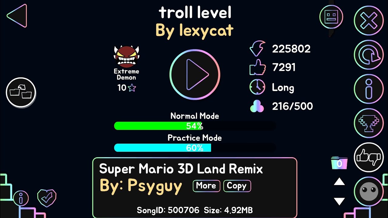 My First Extreme Demon (0-54%) - YouTube