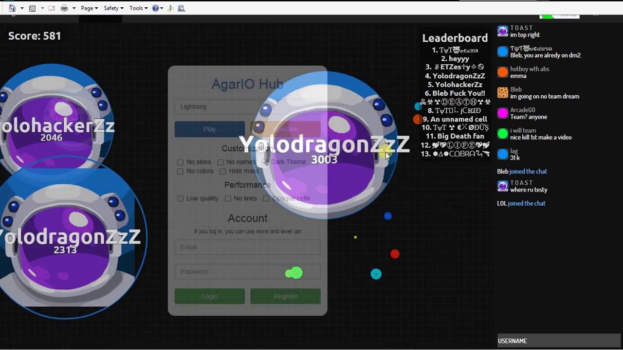 Agario Modded server - YouTube