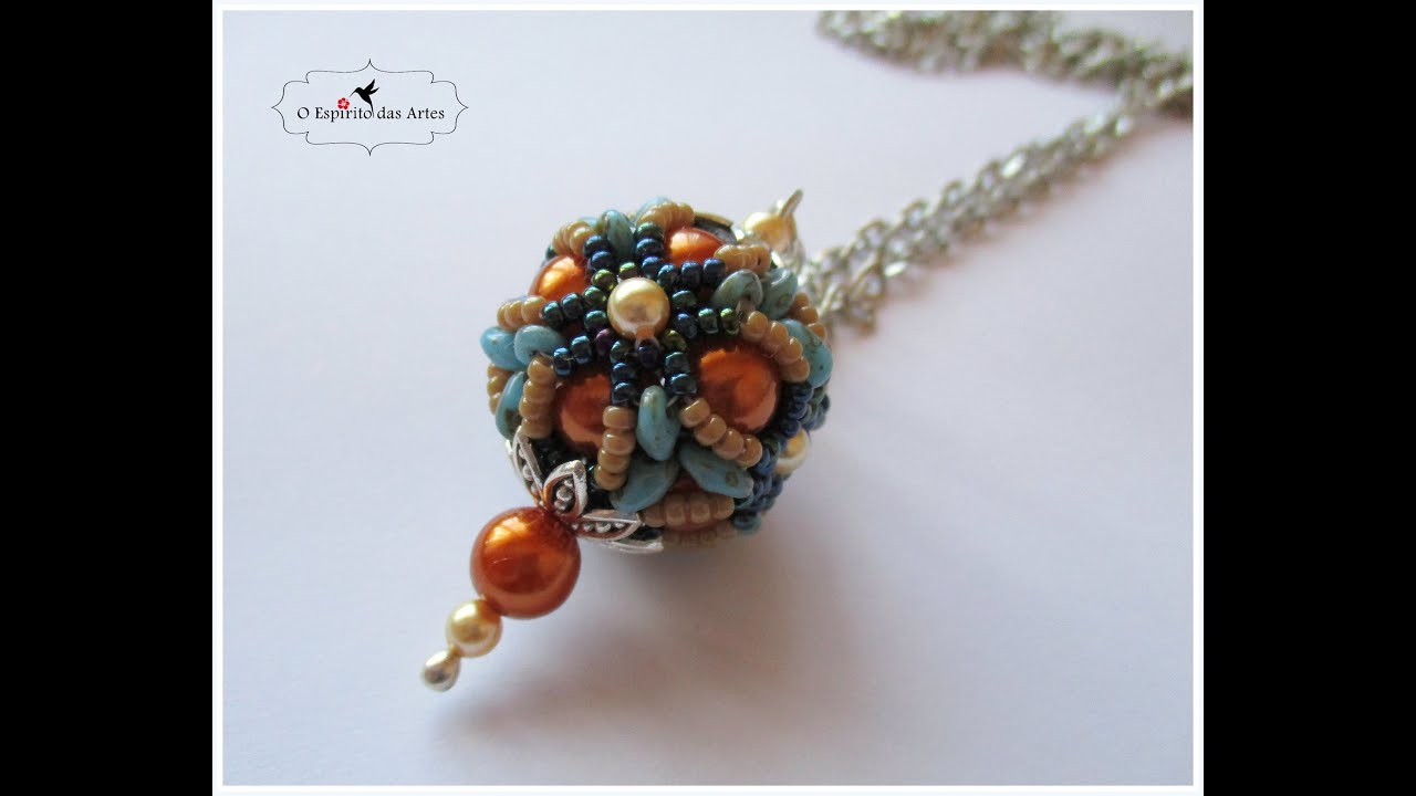 Mystic Pearl Beaded Bead with superduos and 8 and 4mm pearls - Beading ...