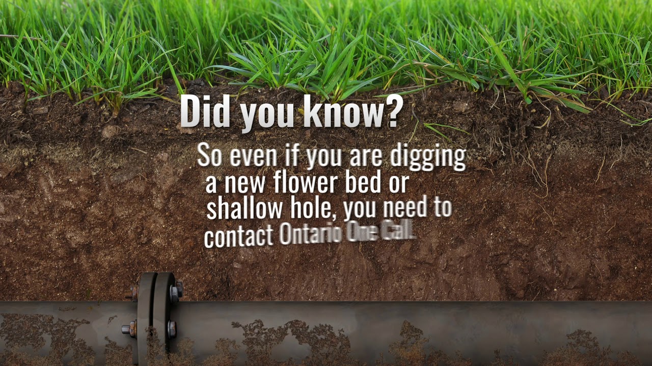 Did You Know? Ontario One Call - Shallow Hole - YouTube
