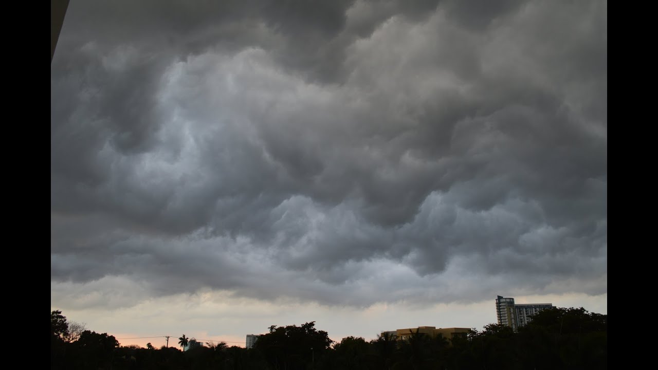 Crazy Rotating Clouds over Miami - April 27, 2015 - YouTube