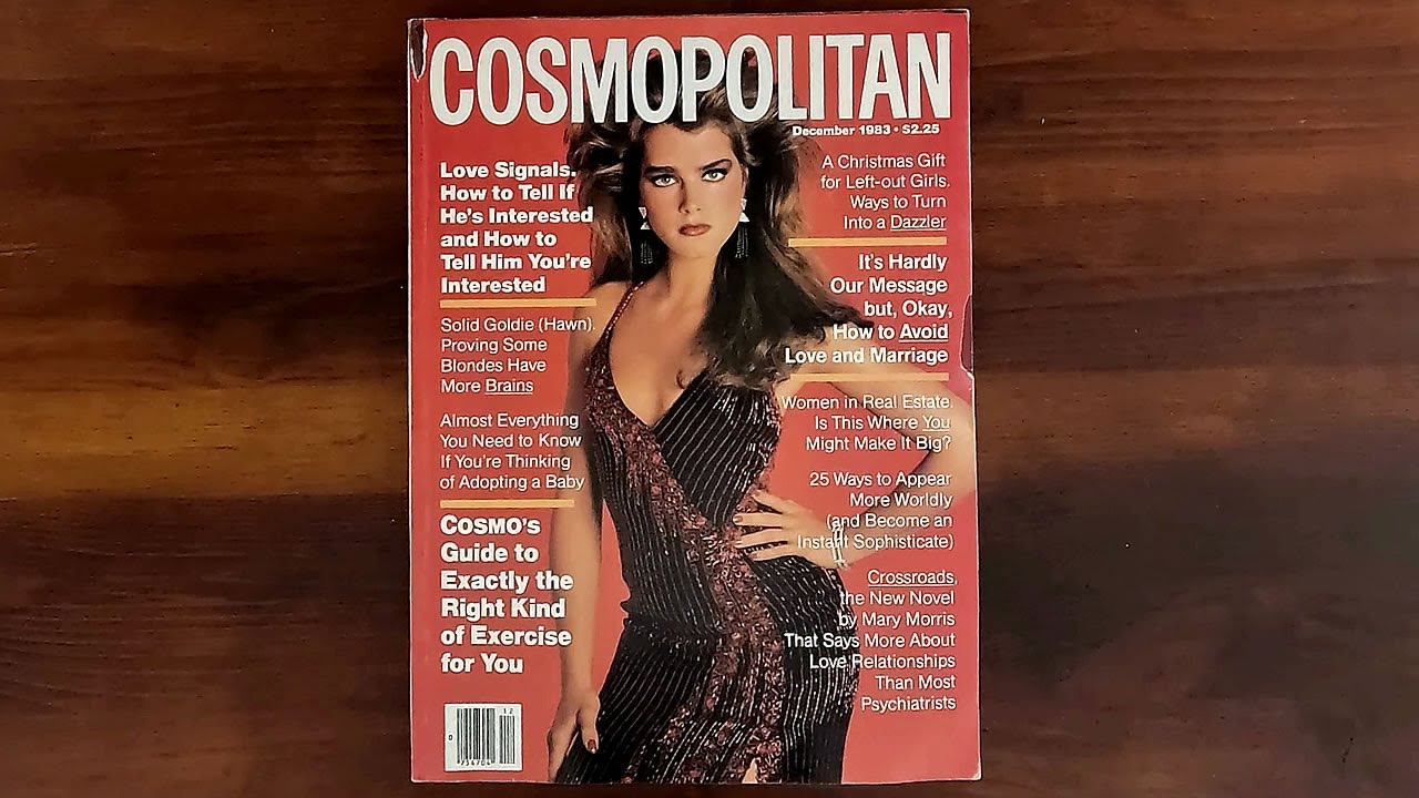 🎄Cosmopolitan December 1983 Brooke Shields | ASMR Magazine Flip Through ...