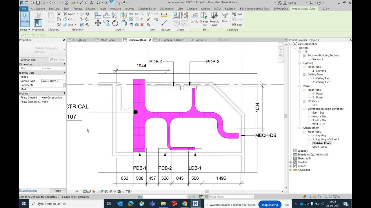 Call Out In Revit and Setting Up Views & Sheet-Revit Electrical Tutorial - YouTube