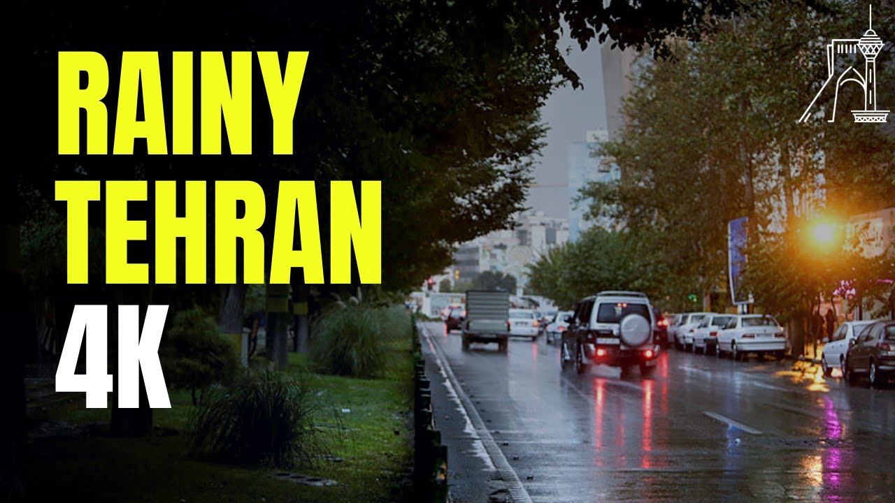 Rainy Tehran POV Drive 4K | Zafaraniyeh → Vanak (Park Du Prance) | Real ...