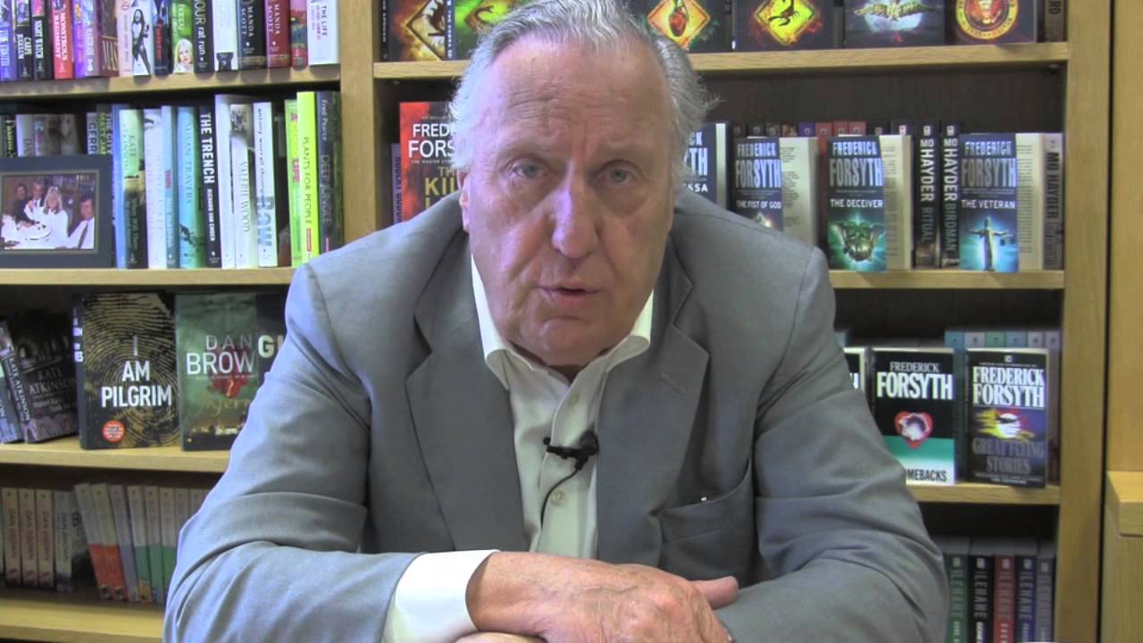 Frederick Forsyth on writing thrillers in the 21st Century - YouTube