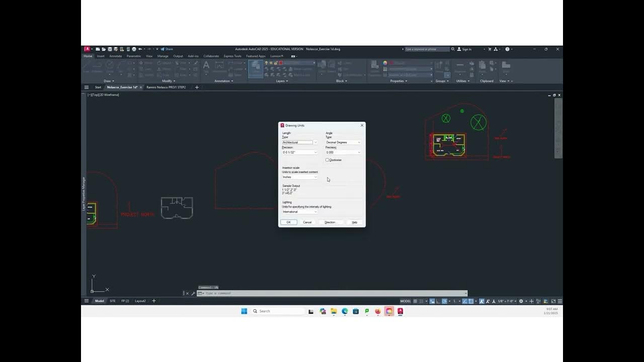 AutoCAD Project 1 Step 3 - YouTube