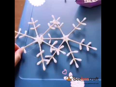 Beebeecraft Christmas snowflake craft - YouTube