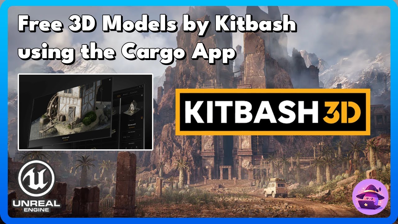 Free 3D Models by Kitbash using the Cargo App - YouTube