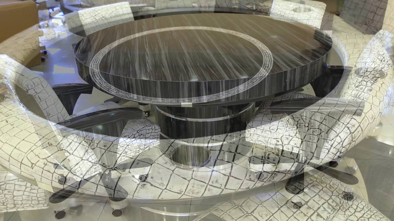 Pharaoh USA - King Tut Round Poker Table - YouTube