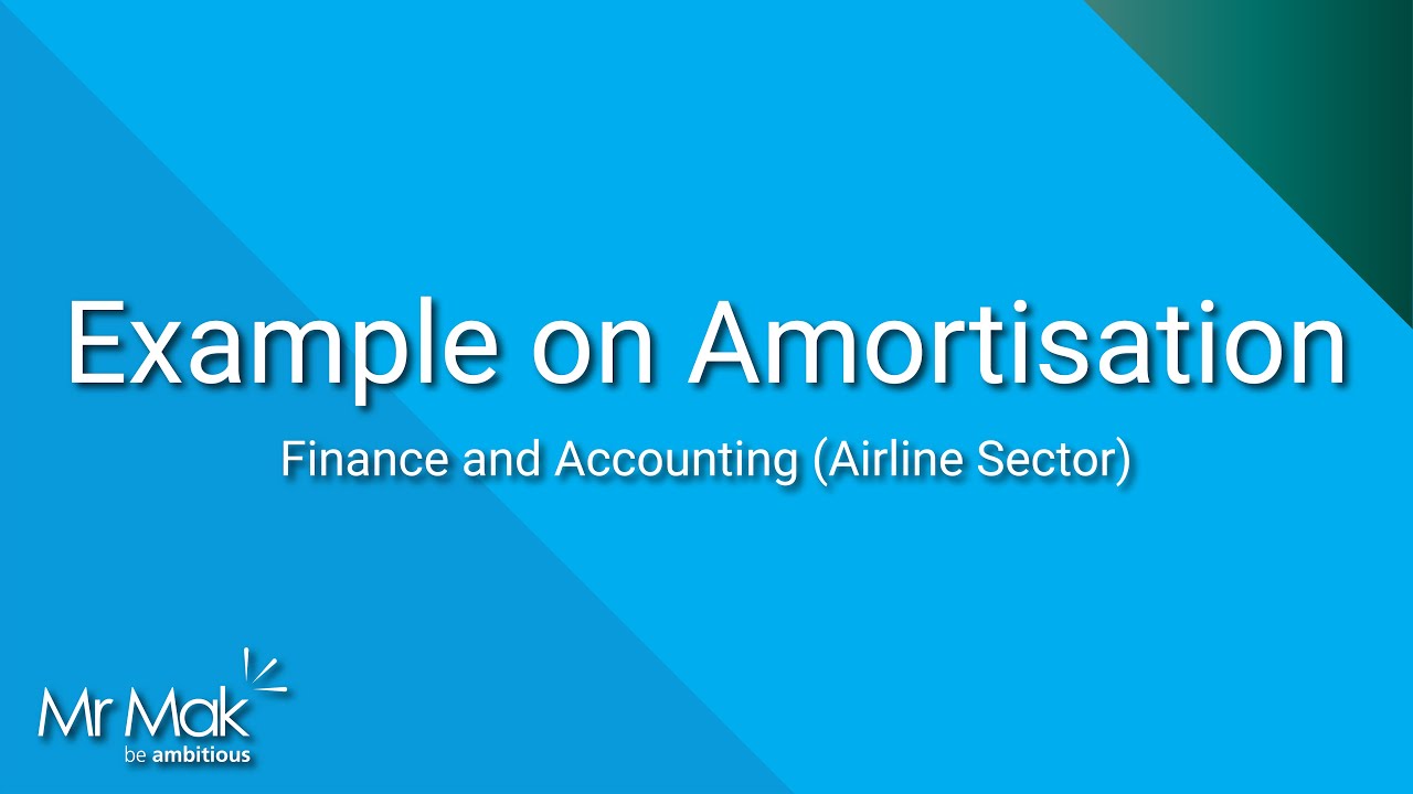 Example on Amortisation - YouTube