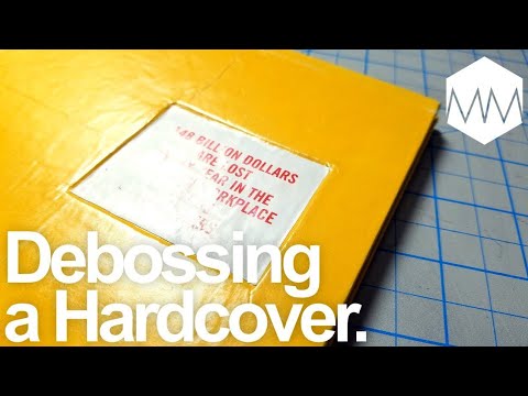 How to Deboss a Hardcover // Bookbinding Basics ep. 20 - YouTube