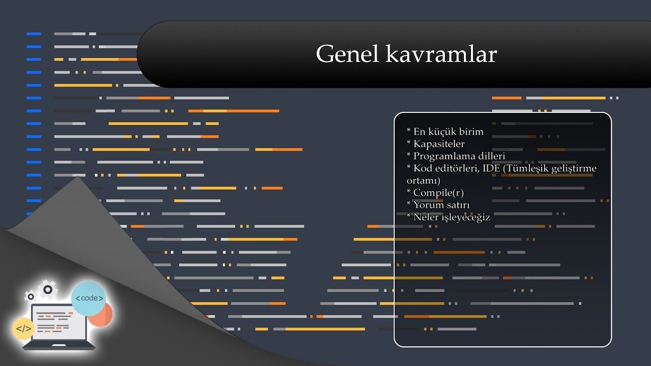 Programlama mantığı - Genel kavramlar - YouTube