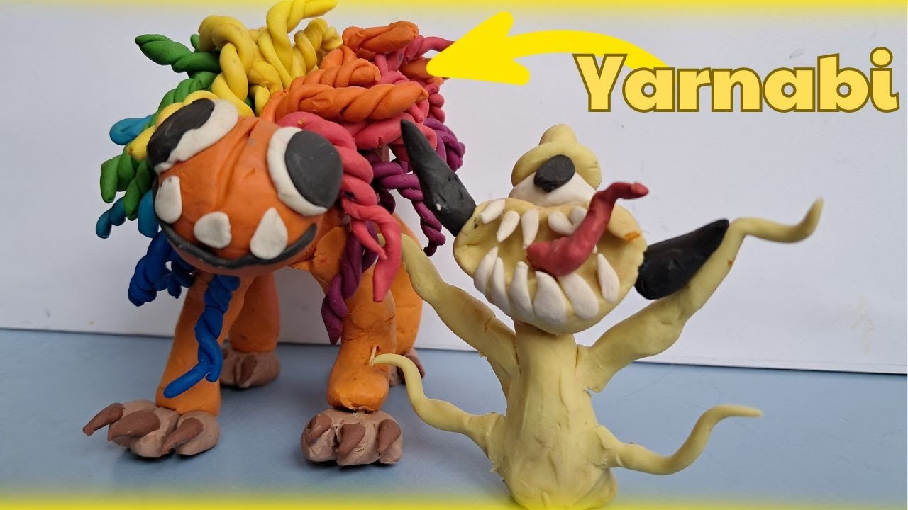 Clay monsters| How to make Yarnaby|Sprunki| Clay modeling| Sculpting ...