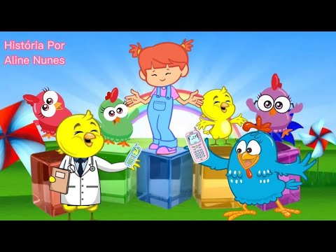 Galinha Pintadinha e sua turma em Meu Pintinho Amarelinho Five little ...