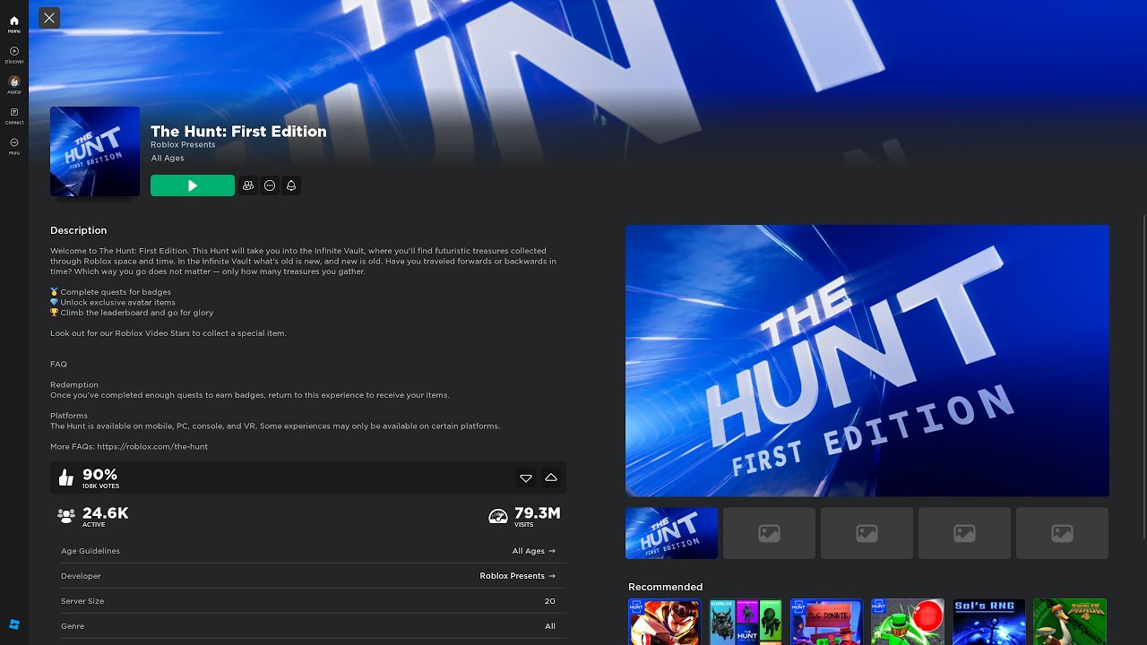 First Time Playing The Hunt: First Edition - Roblox - YouTube