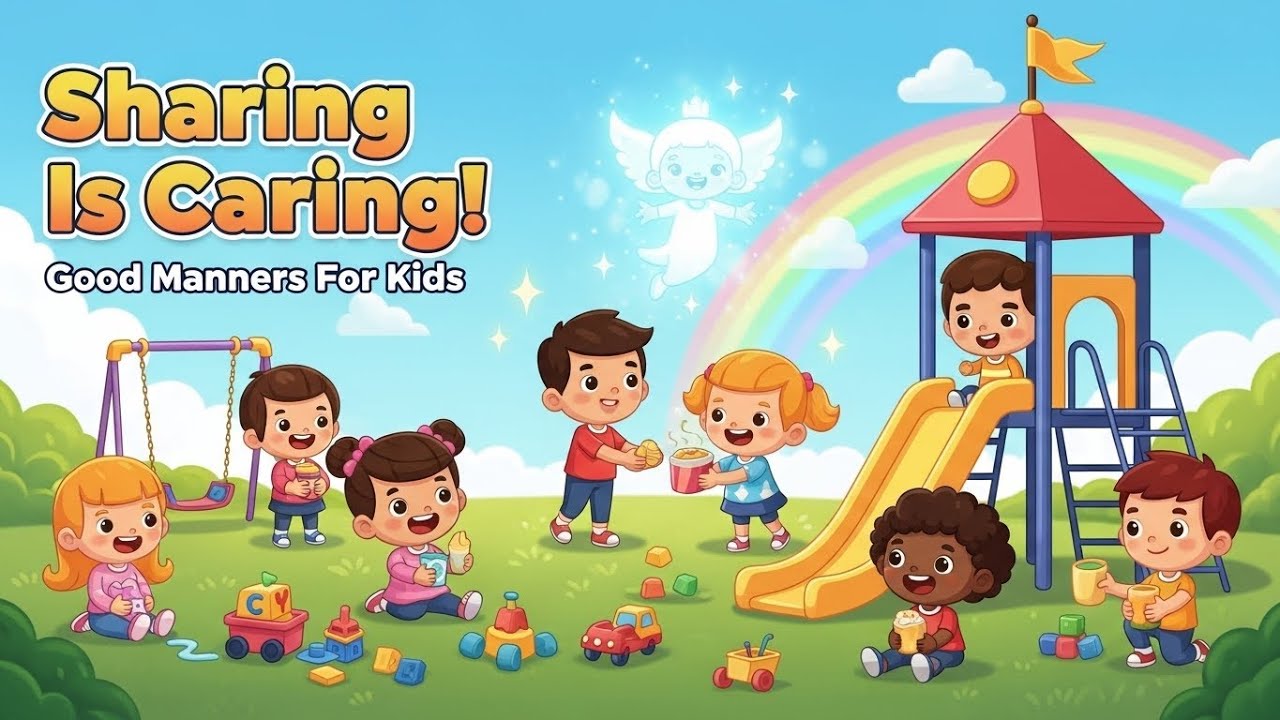 Sharing Is Caring | Good Manners For Kids + Nursery Rhymes & Toddler ...