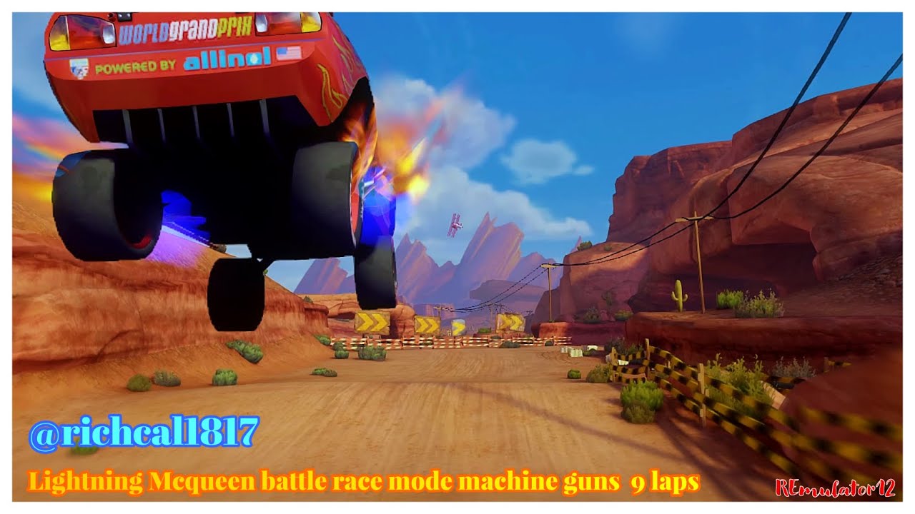 Cars 2 The Video Game | Lightning McQueen - Battle Race (Machine Guns ...