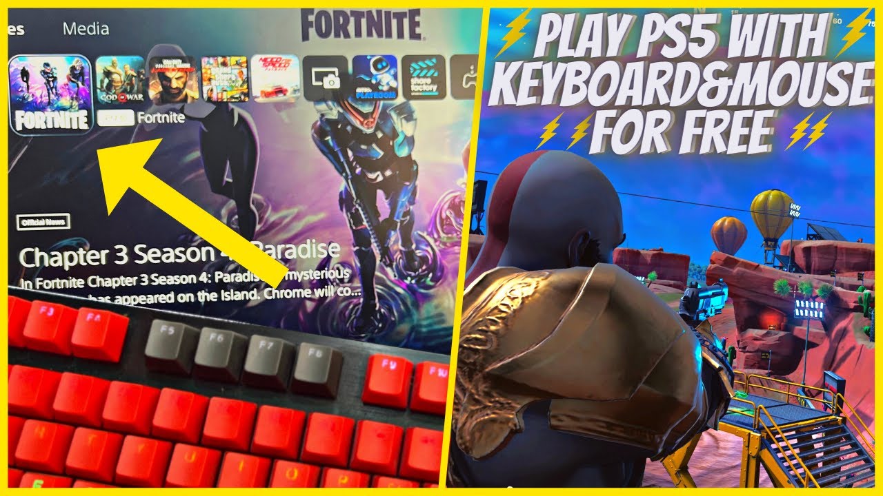 How to Connect a Keyboard and Mouse to PS5 | PLAY PS5 USING KEYBOARD ...