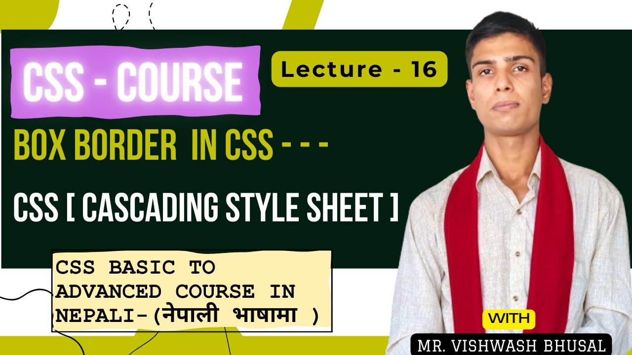 16 - CSS Block Border Styling || CSS Basic to Advanced Course in Nepali || - YouTube