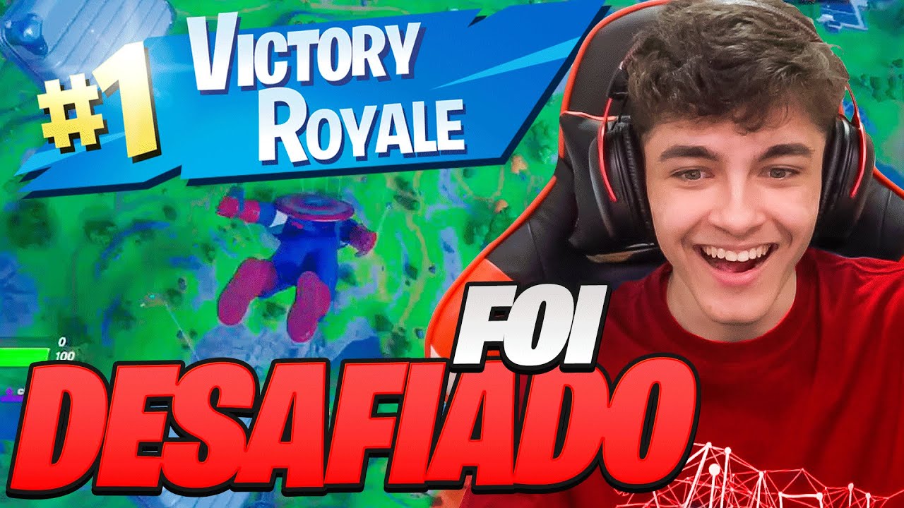 SUETAM FOI DESAFIADO A GANHAR 3 PARTIDAS SEGUIDAS NO FORTNITE VALENDO ...