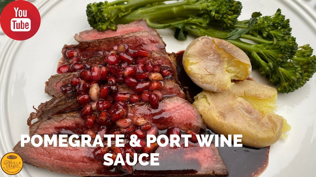 Pomegranate and Port Wine Sauce Steak - The perfect sauce! - YouTube
