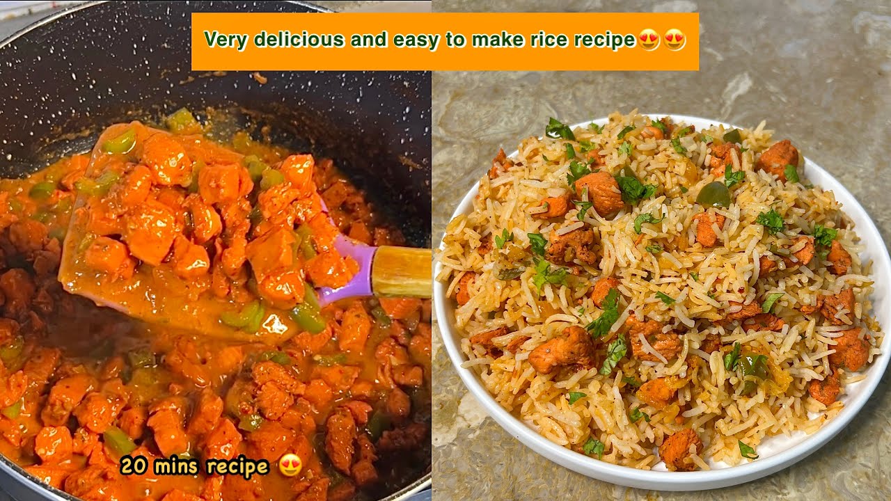 Delicious and Easy to make Chicken Tikka Rice | 20 mins Recipe 😍 - YouTube
