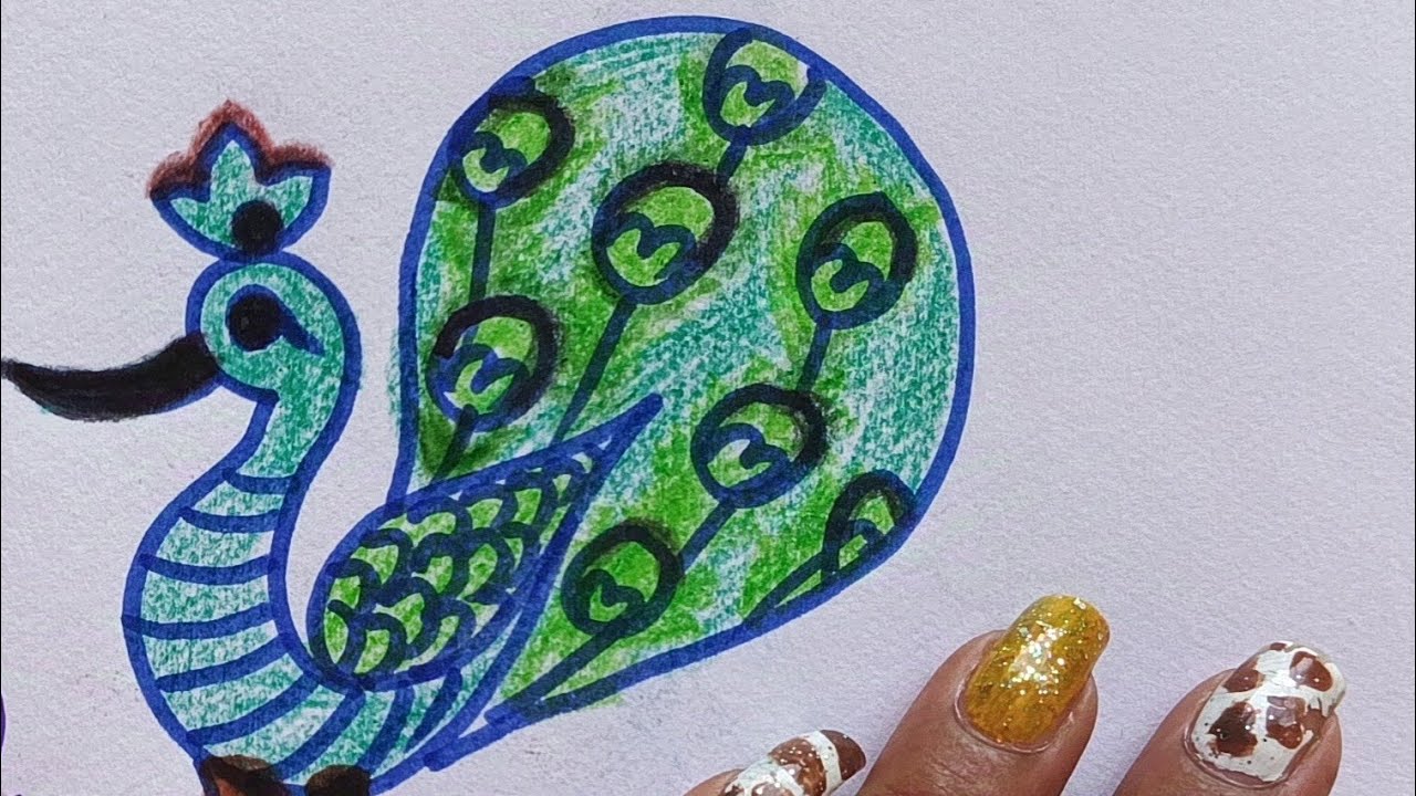 Riddhi Shah is live easy drawing pecoke - YouTube