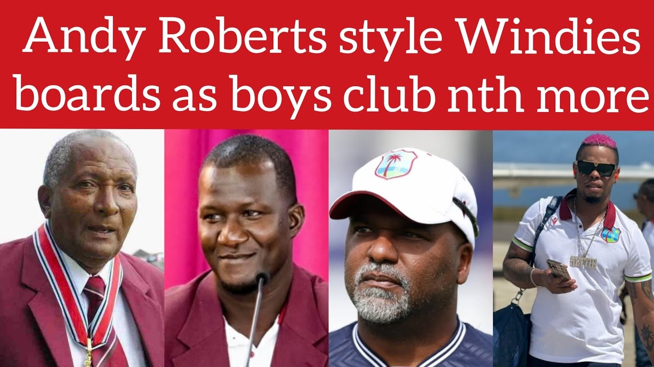 former fast bowler Andy Roberts style windies wicked sammy can't manage ...