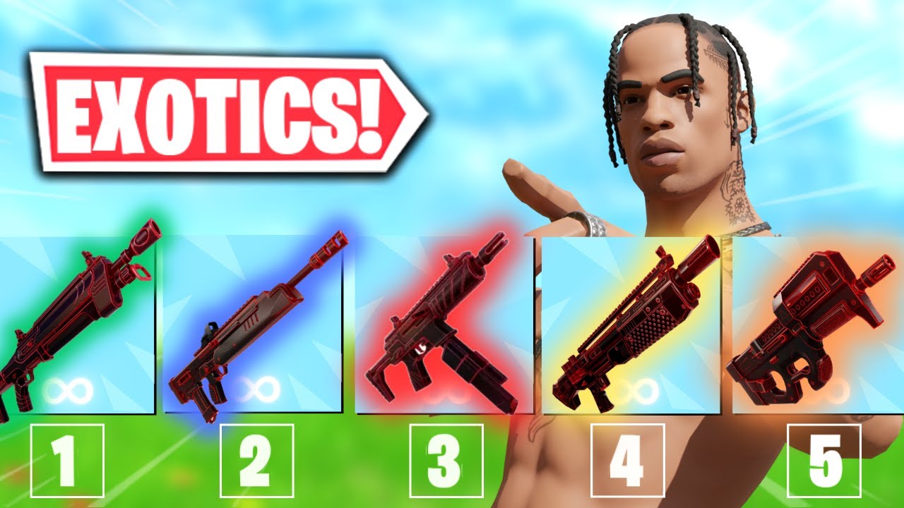 I found EVERY *EXOTIC* in Fortnite Season 2!! - YouTube