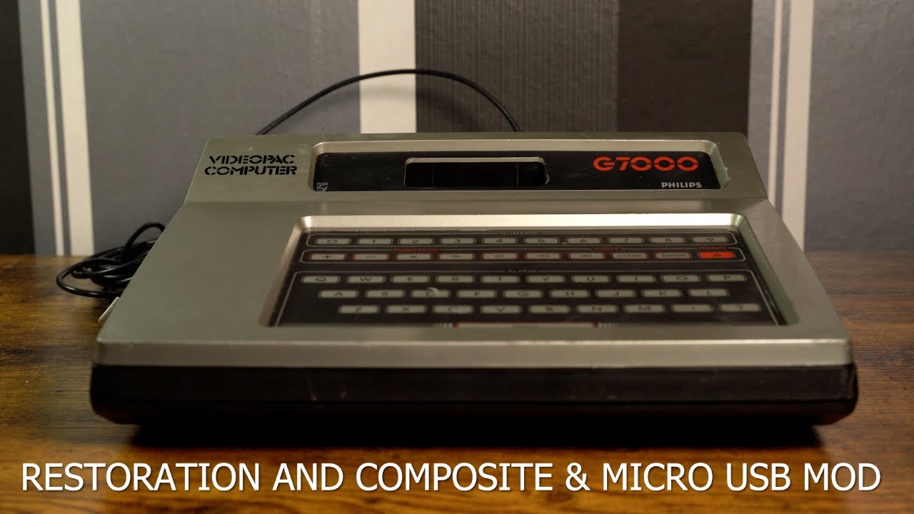 Phillips Videopac G7000 Restoration and Composite & Micro USB Mod - 4K ...