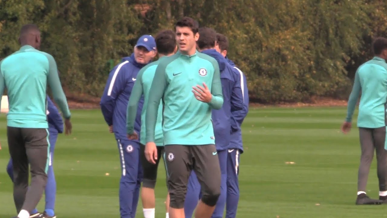 Chelsea Training Ahead Of Champions League Clash With Roma - YouTube