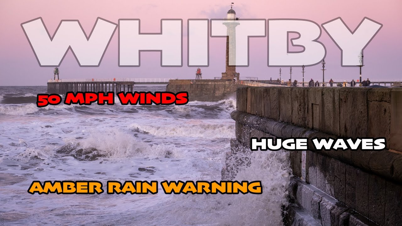Whitby Flooding - Rough Sea - Storm Force Winds - Sept 2024 - YouTube