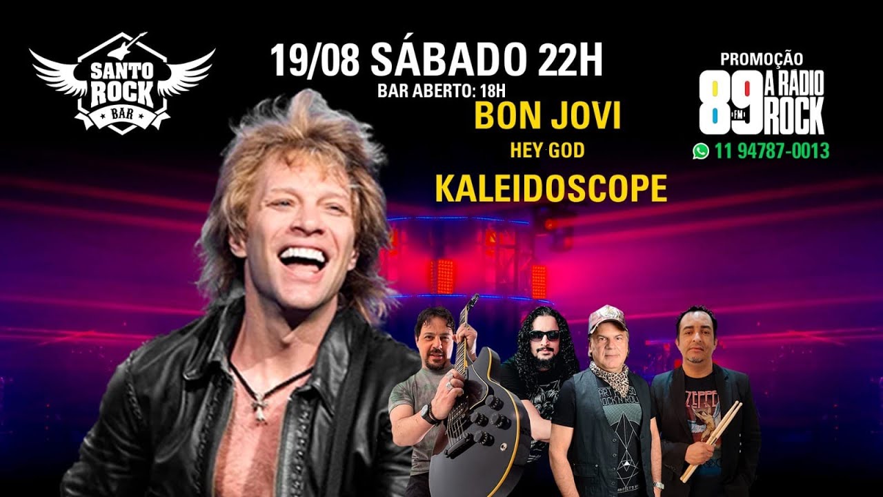 BANDA KALEIDOSCOPE E BANDA HEY GOD BON JOVI COVER - YouTube