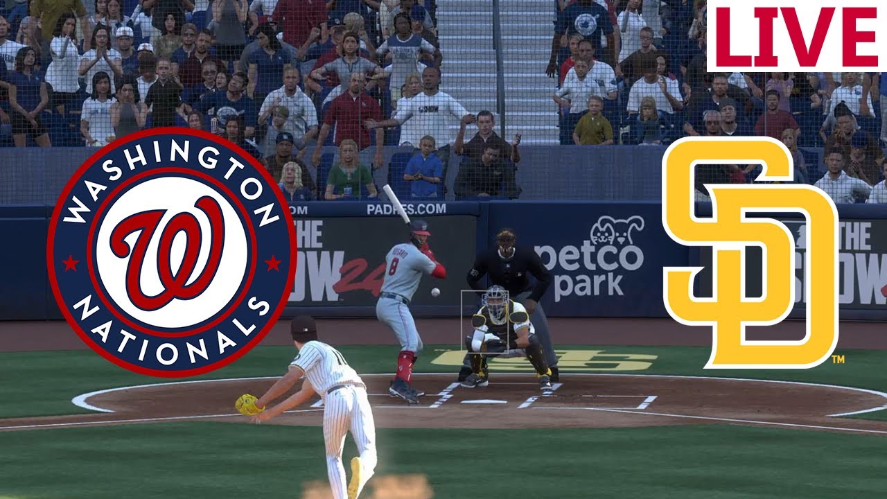 🔴LIVE MLB🔴 Washington nationals VS San Diego padres/June 25/Baseball ...