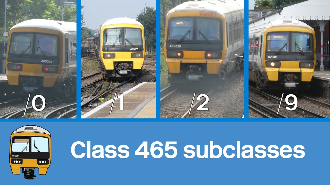 Class 465 subclasses comparsion - YouTube