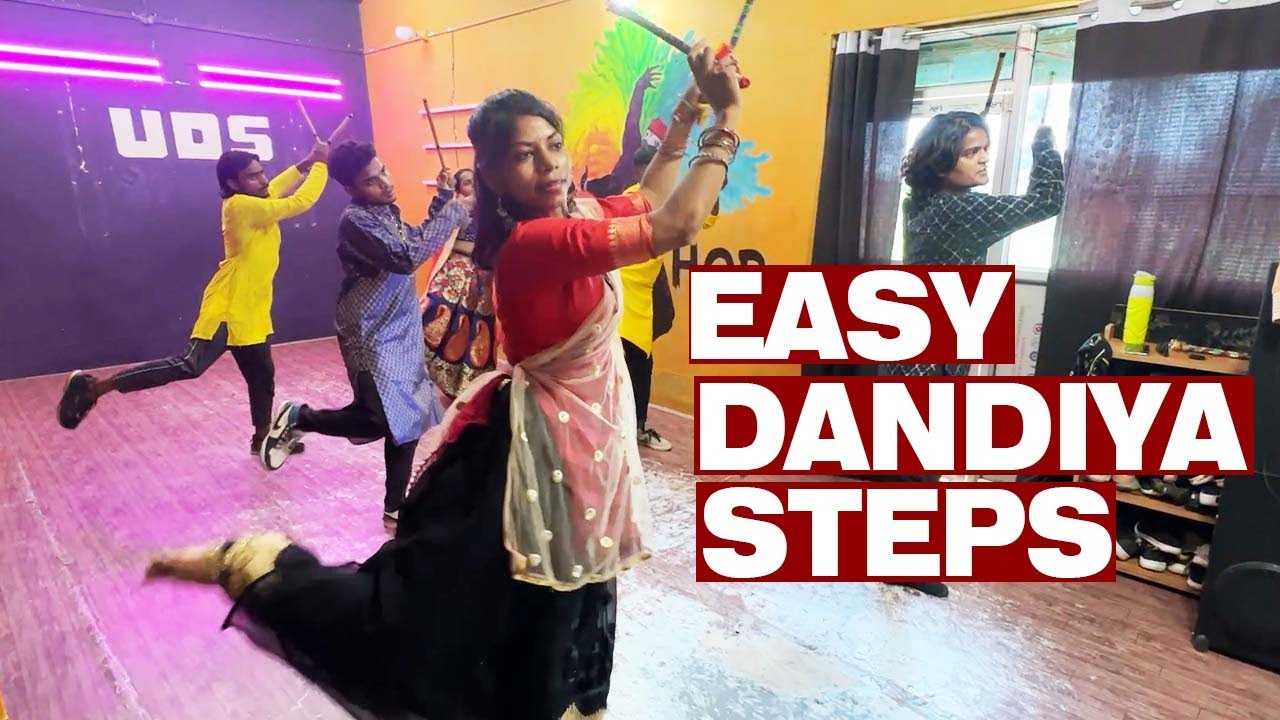 Easy Dandiya Steps | UDS NILESH ROCK | Dandiya tutorial - YouTube