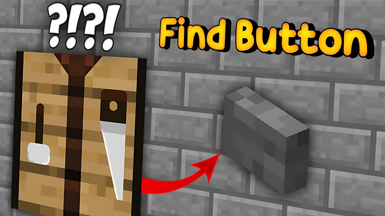 Minecraft But FIND THE BUTTON ? Minecraft Pe Hindi - YouTube
