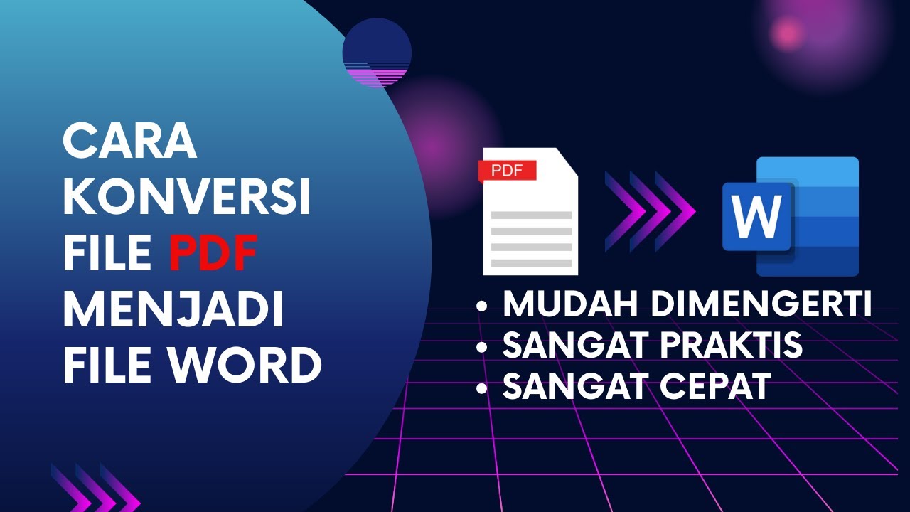 Cara mengubah file pdf ke word #tutorialword #microsoftword - YouTube