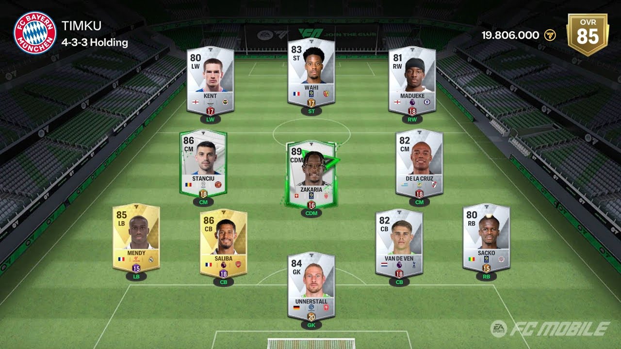 Perlahan Mulai Rombak Line Up -EA Sports FC Mobile - YouTube