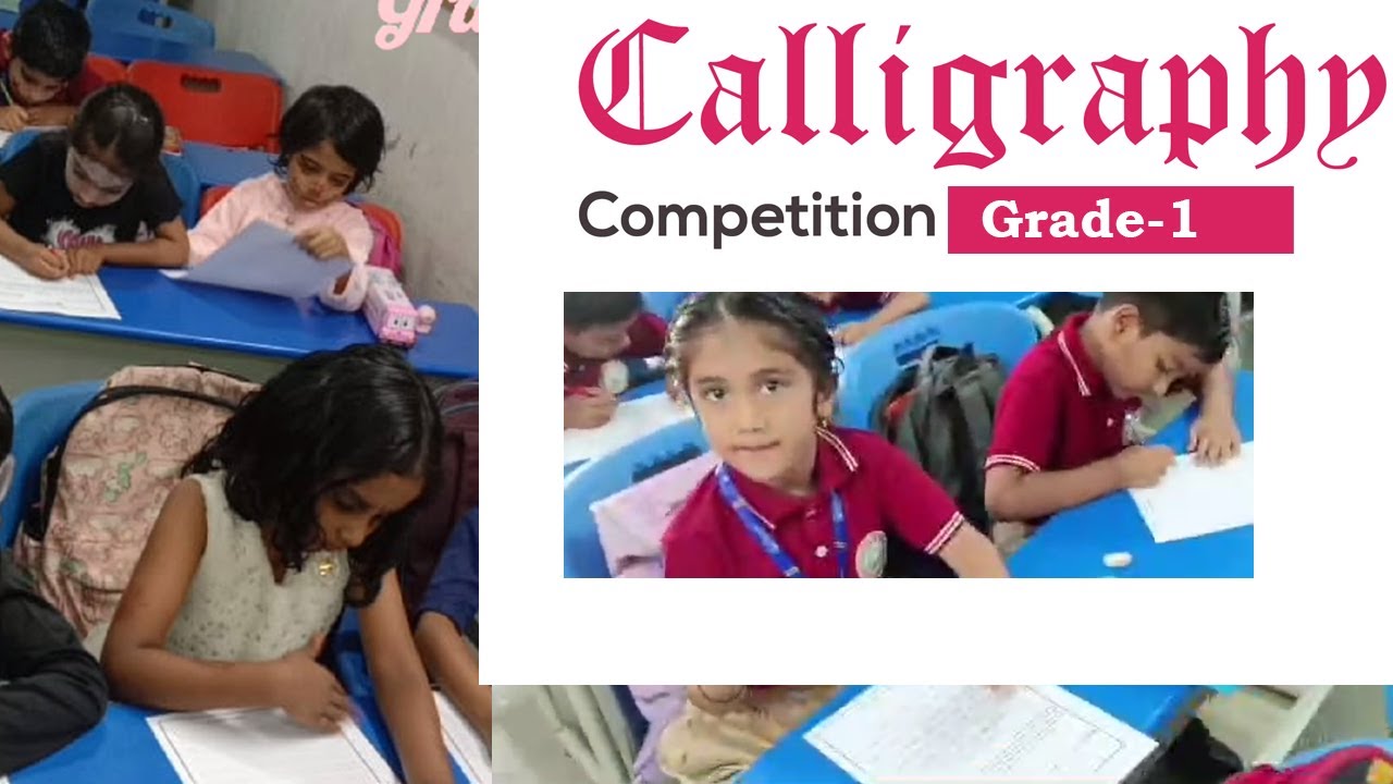 Calligraphy Competition For Grade-1 Children | Where Art Meets Alphabet ...