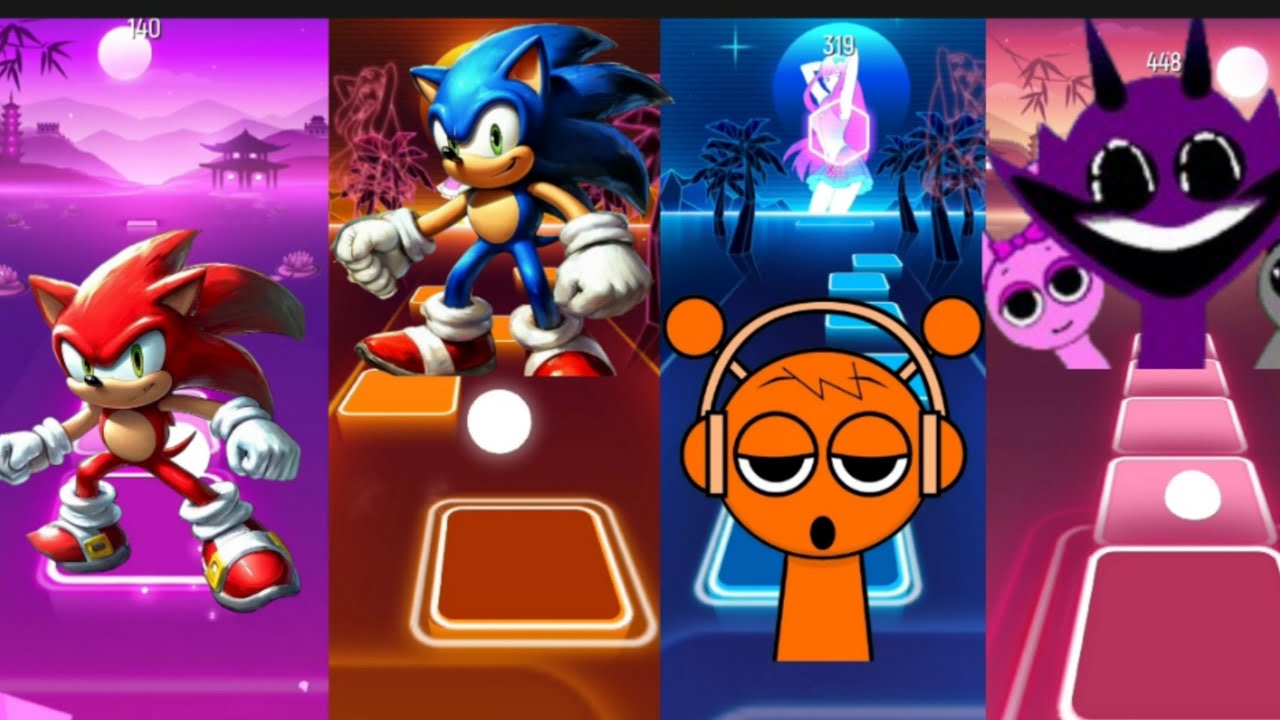 Tiles Hop Sonic the Hedgehog Sprunki - YouTube