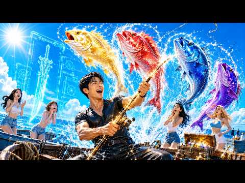 System: Ocean Survival: Awaken Sword‑Soul System, one fishing rod, dominate the ocean with four beau