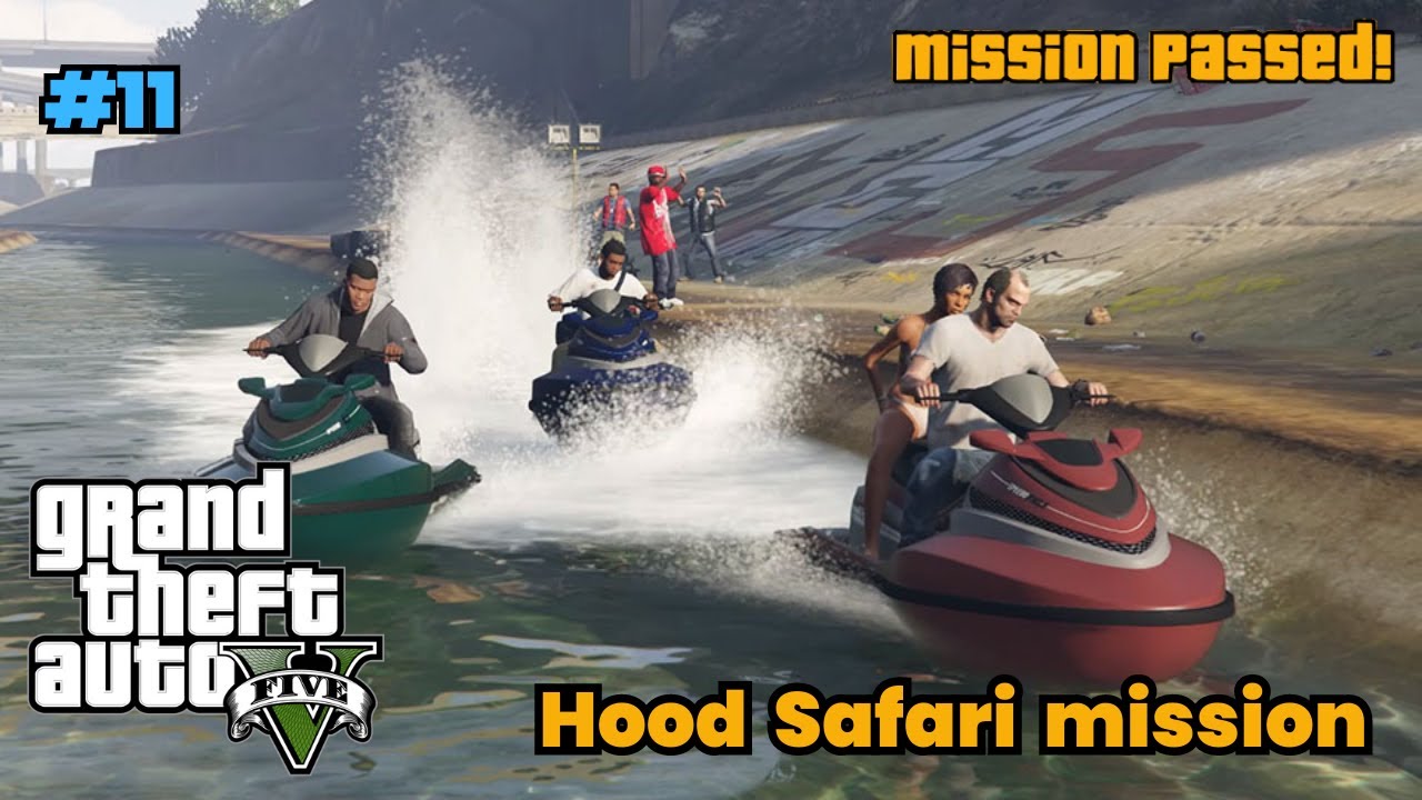Gta V Hood Safari Mission | gameplay | - YouTube