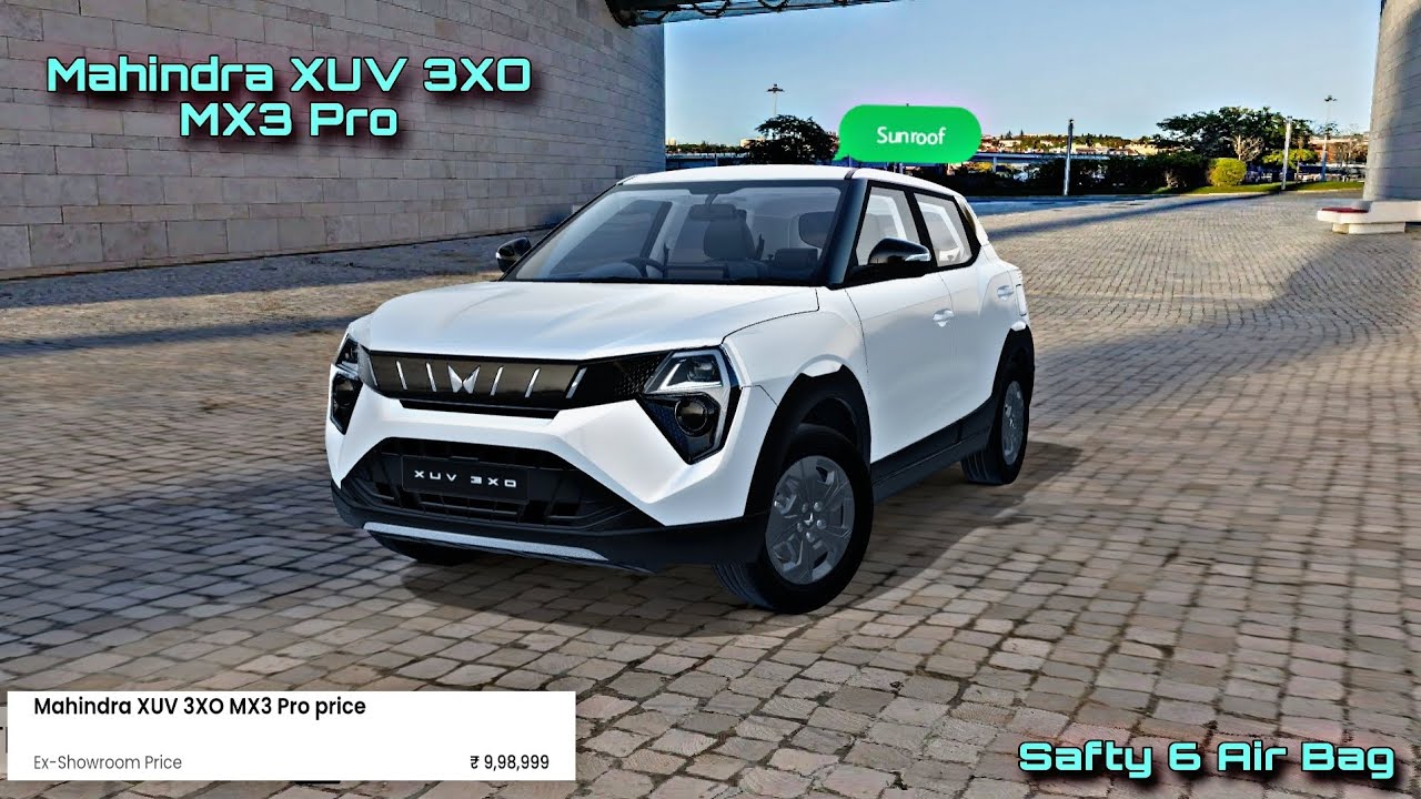 Mahindra XUV 3XO MX3 Pro Variant/Model fully Details Specs and Pricing ...